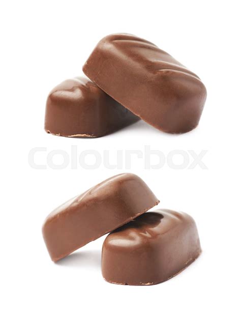 Small Chocolate Candy Bar Isolated Stock Image Colourbox