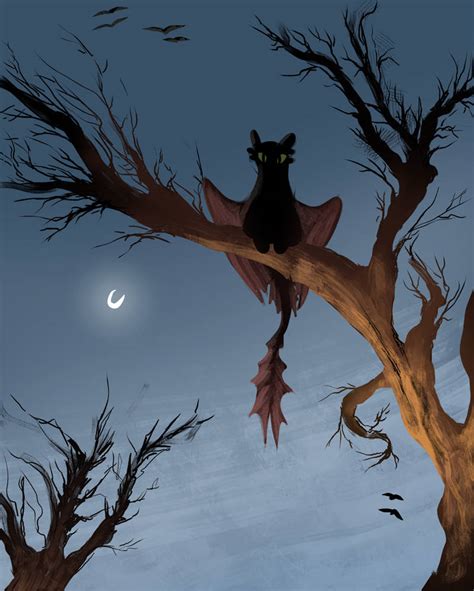 Nightfury In The Tree By Tin3ydraws On Deviantart