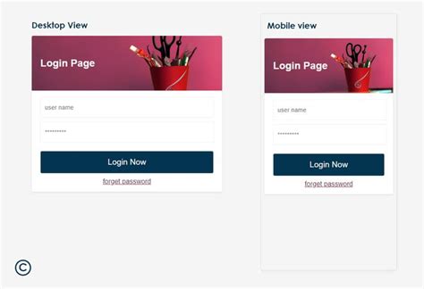 Responsive Login Page In HTML Without Boostrap Beautiful Responsive