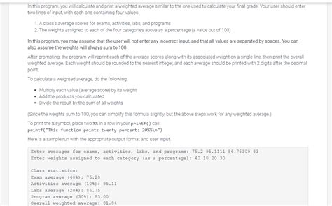 Solved In This Program You Will Calculate And Print A Chegg