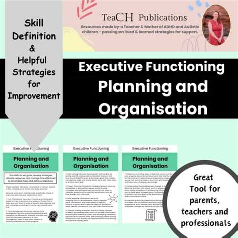 Executive Functioning Improve Planning Organization Adhd Support Autism Helper