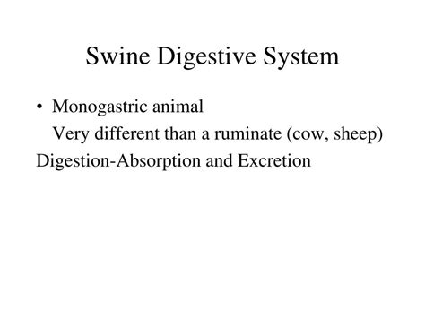 Ppt Swine Pig Production Powerpoint Presentation Free Download