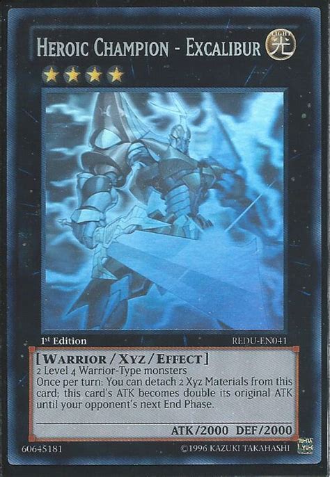 Redu En041g Heroic Champion Excalibur Ghost Rare Return Of The