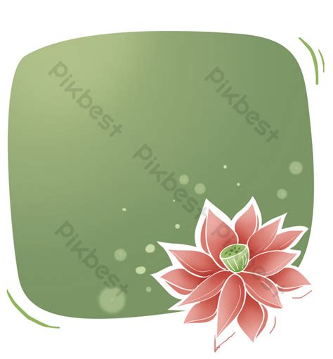 red lotus text box png images psd free download pikbest