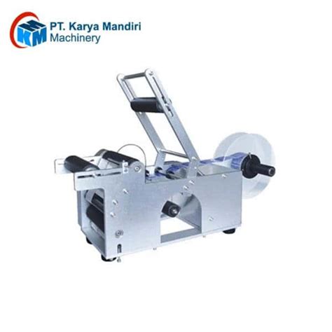 Semi Automatic Round Bottle Labeling Machine Mt 50 Karya Mandiri