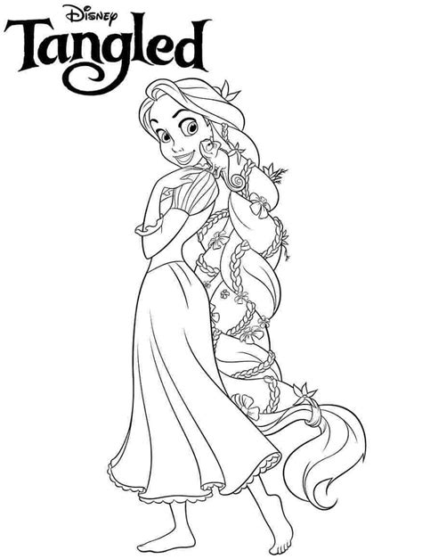 Planse De Colorat Cu Rapunzel Desene De Colorat