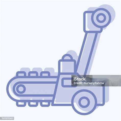 아이콘 트렌처 건설 차량 기호와 관련이 있습니다 투톤 스타일 심플한 디자인 편집 가능 간단한 그림 X 레이에 대한 스톡 벡터 아트 및 기타 이미지 Istock