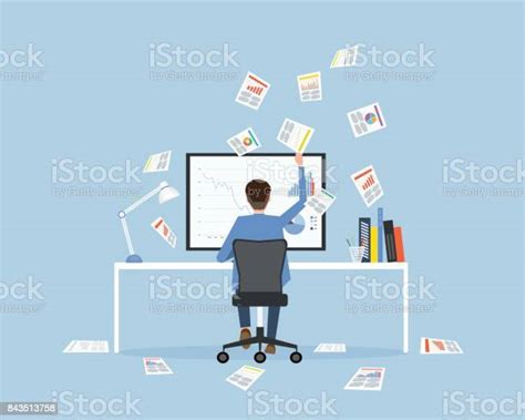 작업 영역 및 비즈니스 경제 위기 개념에 매달려 작업 평면 사업가 데이터에 대한 스톡 벡터 아트 및 기타 이미지 데이터 돈벌이 실패 Istock