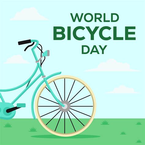 Flat Vector World Bicycle Day Illustration Design 23712150 Vector Art