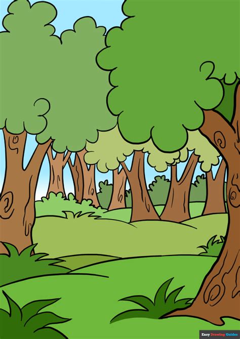 Animated Forest Trees