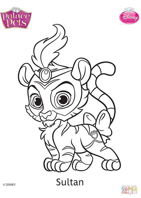 Palace Pets Coloring Pages At Free Printable