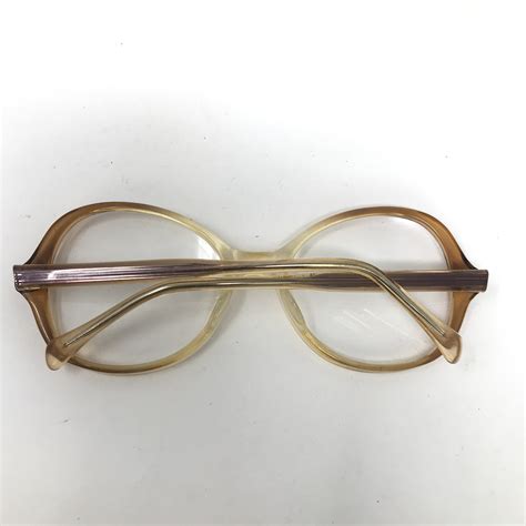 Vintage Vertex Tina Eyeglasses Glasses Frame Orange Clear Etsy