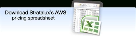 Aws Cost Spreadsheet Regarding Stratalux Releases Free Aws Pricing Tool
