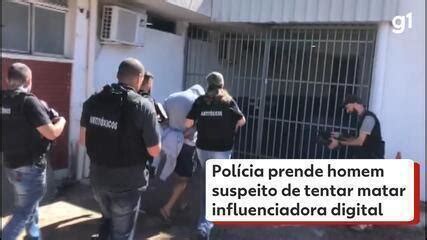 Polícia prende homem suspeito de tentar matar influenciadora digital