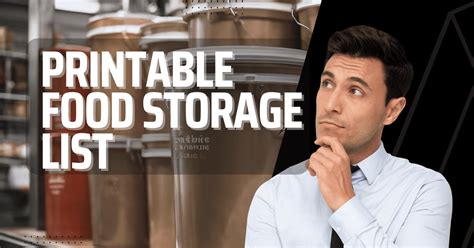 Emergency Long Term Printable Food Storage List Gen X Prepper
