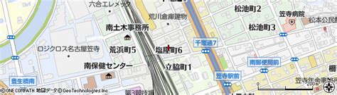 愛知県名古屋市南区塩屋町6丁目の地図 住所一覧検索｜地図マピオン