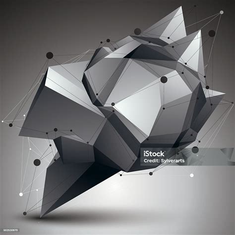 3 D 벡터 추상적임 디자인식 오브젝트입니다 다각형 복잡한 그림 0명에 대한 스톡 벡터 아트 및 기타 이미지 0명 2015년 3차원 형태 Istock