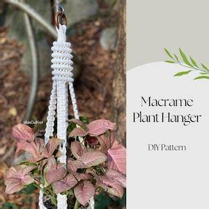 Macrame Plant Hanger PDF Pattern Spiral Plant Hanger DIY Macramé Pattern Beginner DIY Macrame