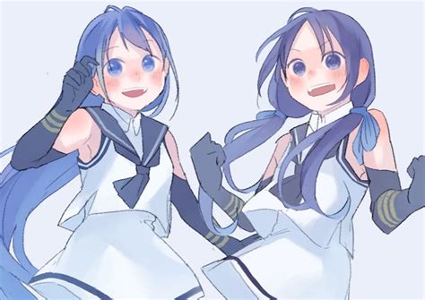 Samidare And Suzukaze Kantai Collection Drawn By Suppaman Rfjy