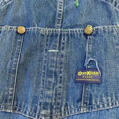 OshKosh B Gosh Jeans Oshkosh Bgosh Sz Men Vestbak Carpenter Overalls Vintage Denim Meas