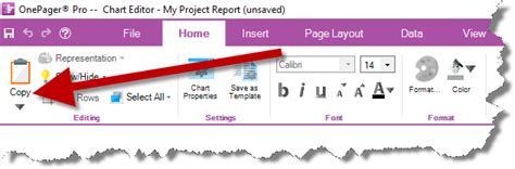 Creating A New Onepager Pro Project View From Microsoft Project