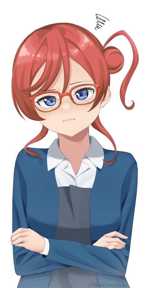 「眼鏡かけた米女メイちゃんが見てみたい Liella 米女メイ Lovel」絵shionのイラスト
