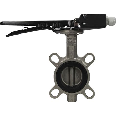 Затвор дисковый поворотный DN ru 316L 316L NBR Ду40 Ру16 с ручкой с