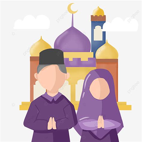 모스크와 Eid 인사말 그림 일러스트 이드 이슬람 행복한 아이드 무바라크 Png 일러스트 및 Psd 이미지 무료 다운로드