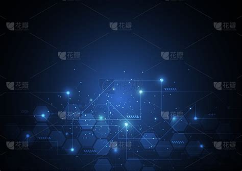 抽象背景与技术线路板纹理。电子主板说明。通信和工程概念。矢量图