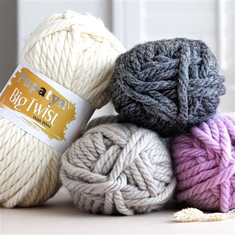 New From Papatya Super Soft Big Twist Knitting Network