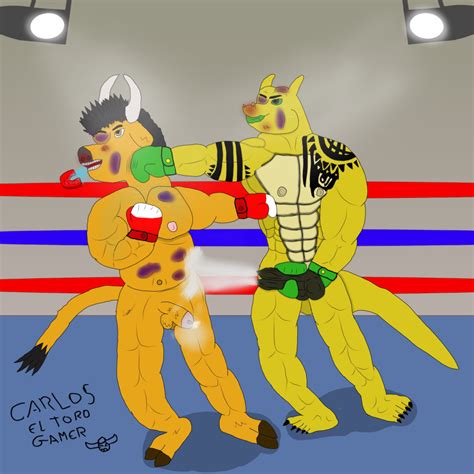 Rule 34 Anthro Azzy The Snek Bara Boxing Boxing Gloves Bull Knocked
