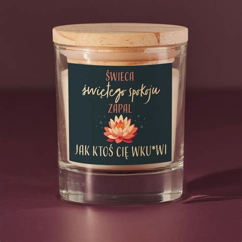 Świeca świętego spokoju Świeca Zapachowa MyGiftDna pl