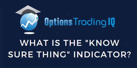 What Is The Know Sure Thing Indicator﻿ Options Trading Iq