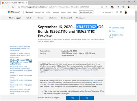 Kb4577062 And Kb4577069 Preview Updates For Windows 10 Version 1809 1903 And 1909 Ghacks Tech