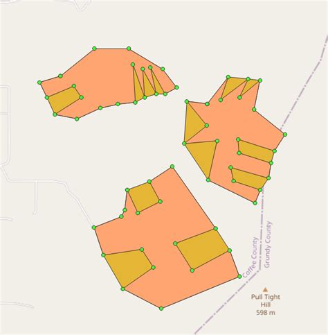 Polygon Convex Hull Geometry Issue Geographic Information Systems