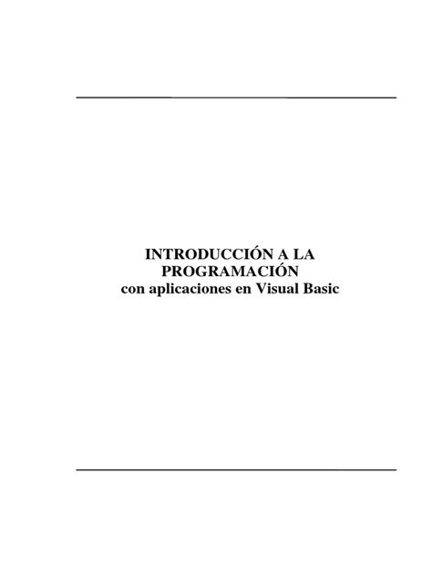 Manual De Visual Basic Pdf Pdf Programa De Computadora Programación