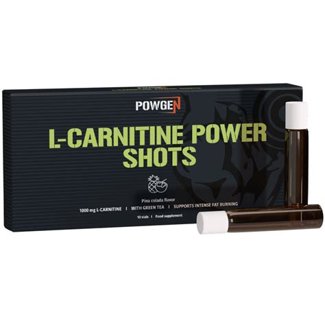 L-Carnitine 1000 mg power shots - L-Carnitin Ampullen | PowGen