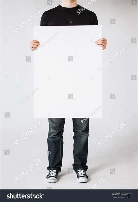 Person Holding A Poster Images Stock Photos Vectors Shutterstock