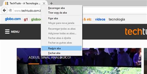 Como Reabrir Uma Aba Fechada No Chrome Firefox Edge Opera E Safari