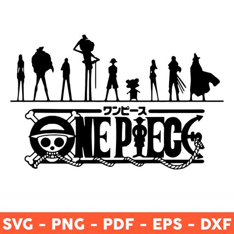 Straw Hat Pirates Logo Black And White