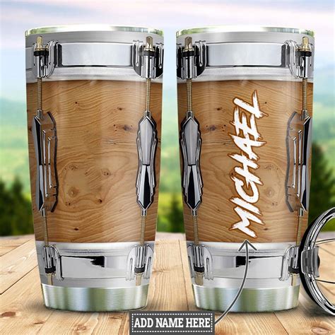 Personalized Drum Tumbler Full Object Luvint
