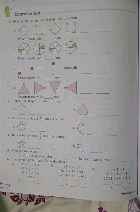 exercise 8 41 identify the pattern and find its next two terms a c1cc