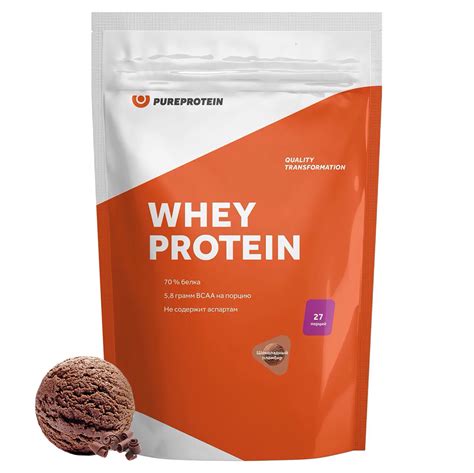Купить Протеин сывороточный Whey Protein 810 г Pureprotein Шоколадный ...