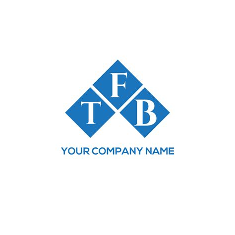 Tfb Letter Logo Design On White Background Tfb Creative Initials