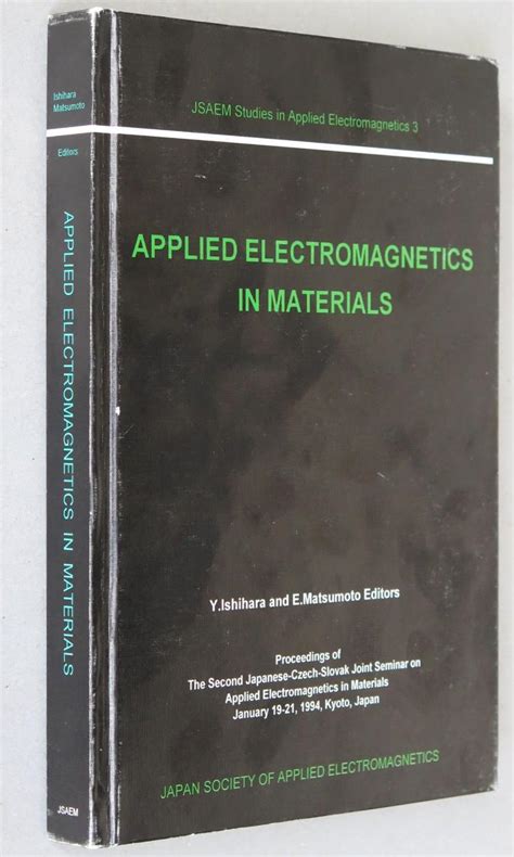 Applied Electromagnetics In Materials Aplikovaná El Aukro