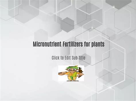 Ppt Micronutrients And Fertilizers For Plants And Crops Powerpoint