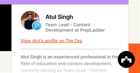 Atul Singh Team Lead Content Development At Prepladder The Org