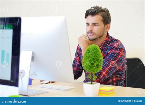 Startup Business Software Developer Working On Computer At Modern