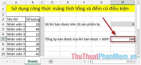 Cách Sử Dụng Công Thức Mảng Array Formulas Trong Excel · Diendaneduvn