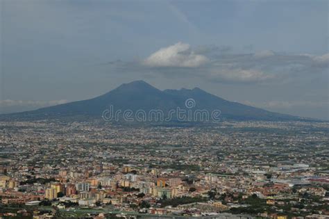 View From Valico Di Chiunzi To Mount Vesuvius In Italy On A Wonderful